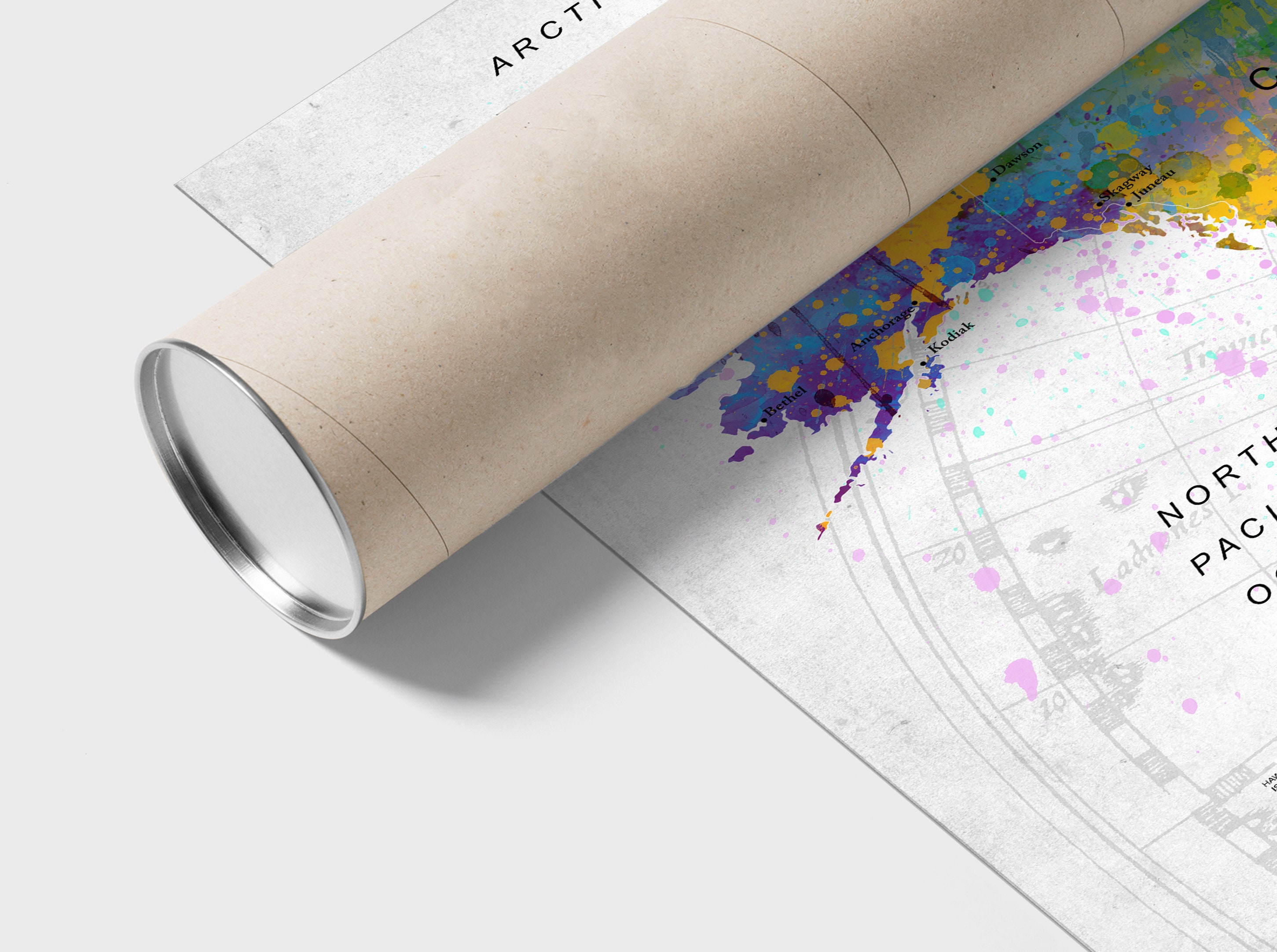 Extra Large World Map Wall Print Poster Colorful World Map Push Pin ...