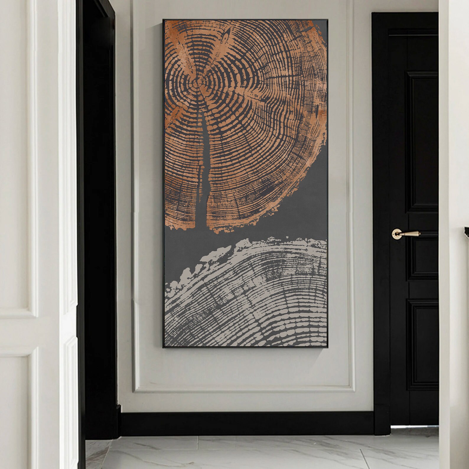 Beige Tree Ring Poster Prints, Large Nordic Prints Tree Stump Prints ...