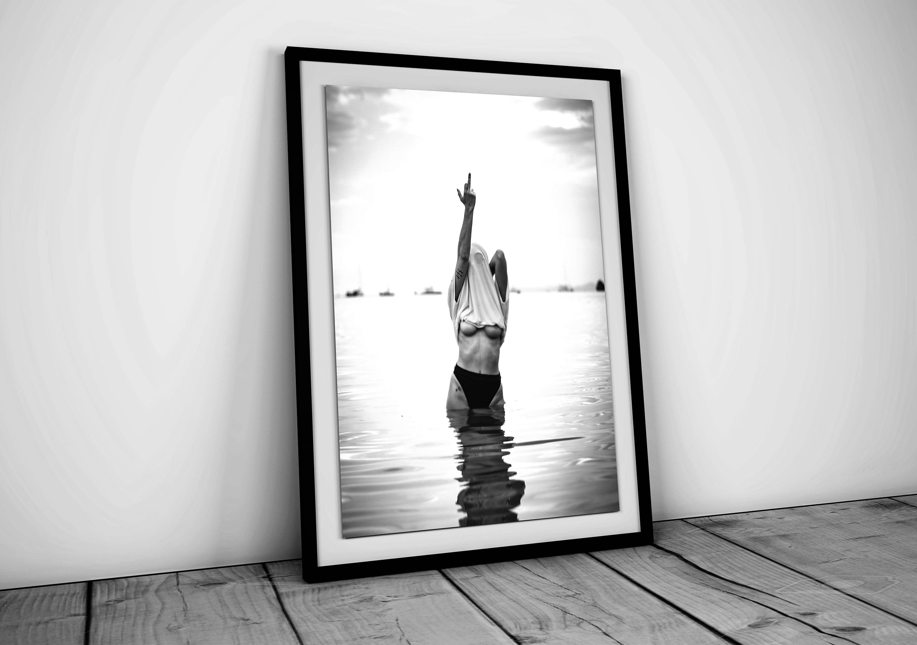 Woman Middle Finger Print Feminist Poster Printable Wall - Etsy