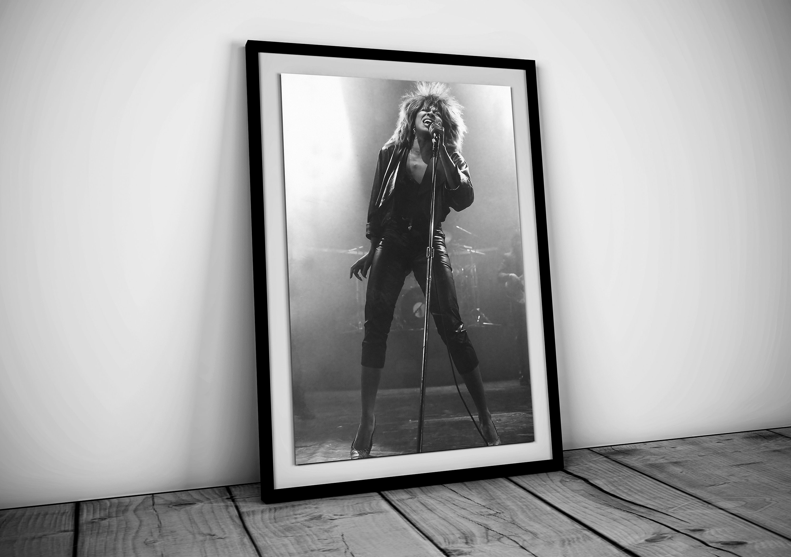 Tina Turner In Concert Poster, Black And White Wall Art, Tina Turner ...