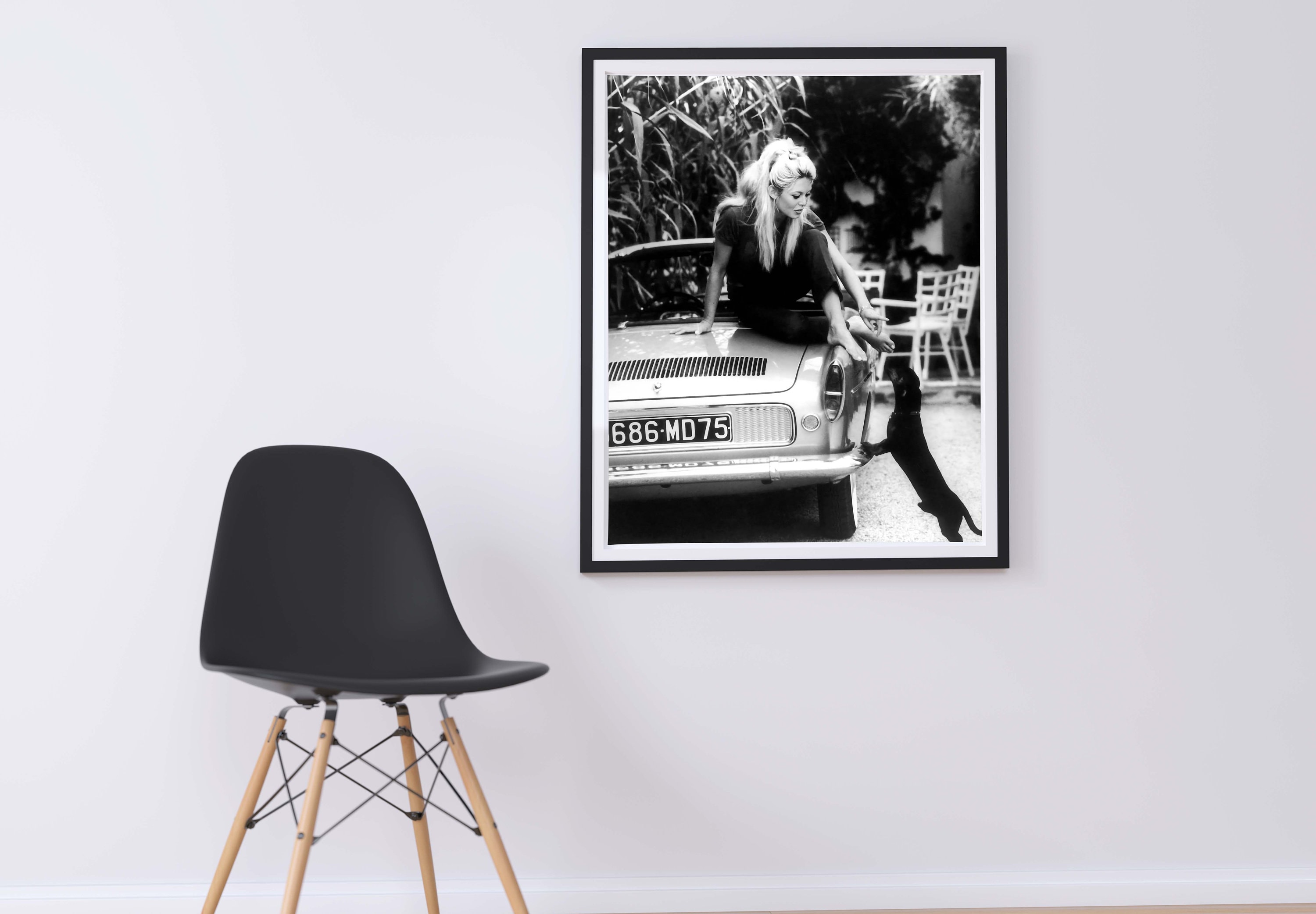 Brigitte Bardot on Vintage Car Poster sold by Pretrial Kirbie | SKU ...