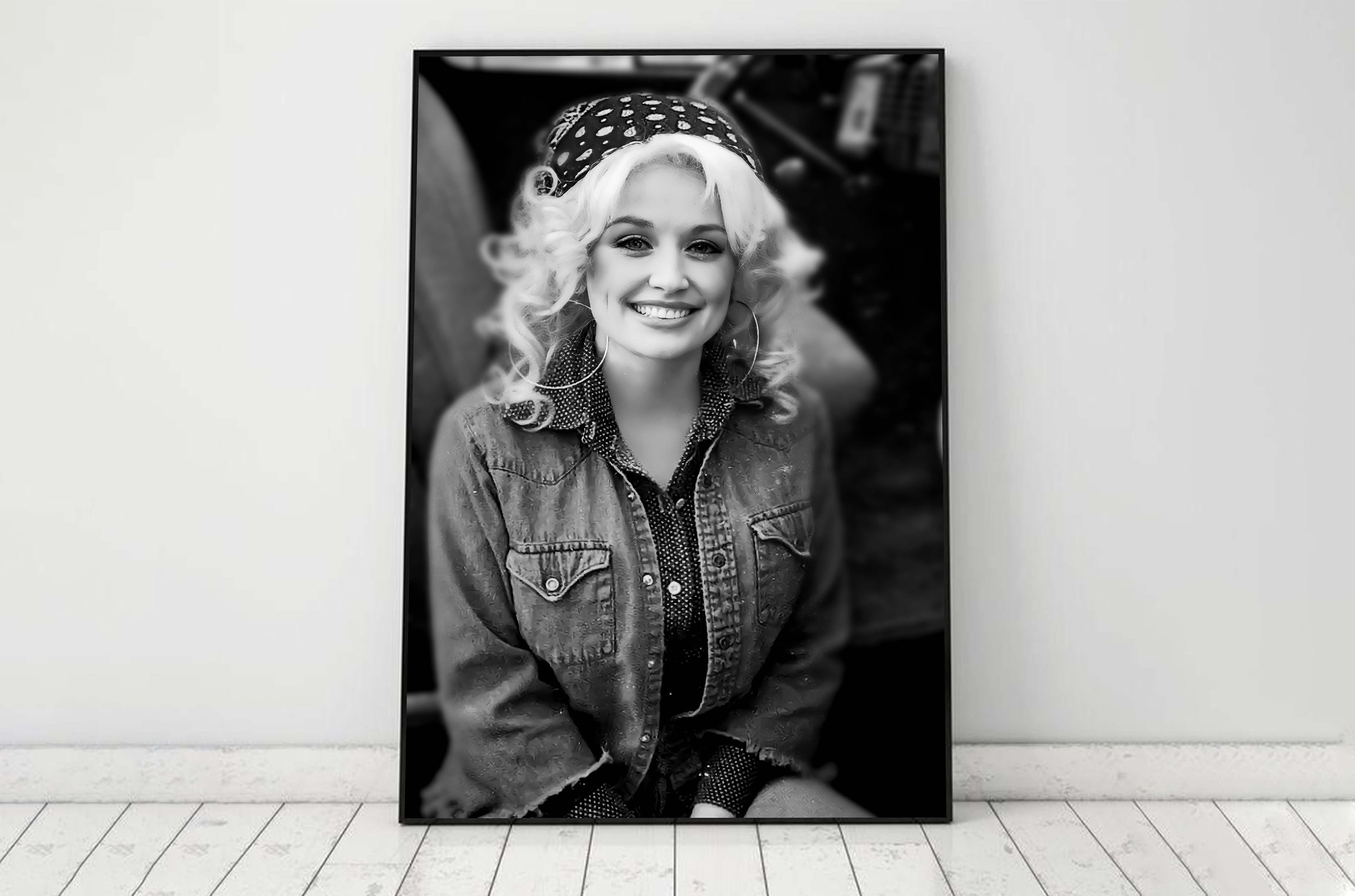 Dolly Parton Poster Black and White Dolly Parton Print - Etsy