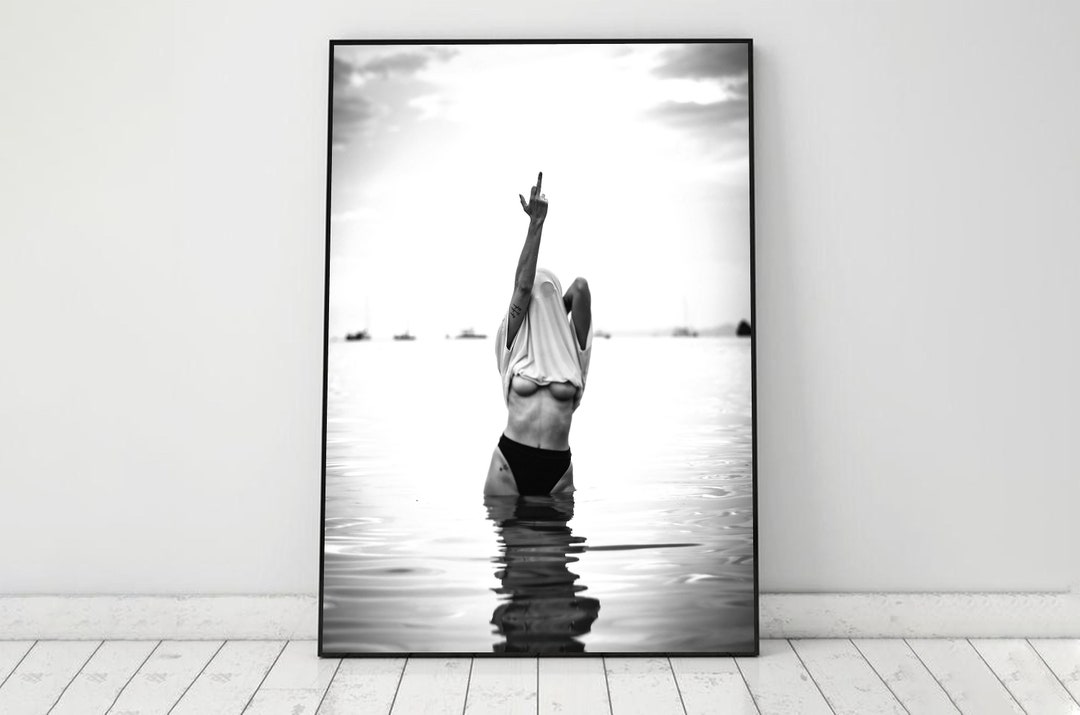 Woman Middle Finger Print, Feminist Poster, Printable Wall Art, Teen ...