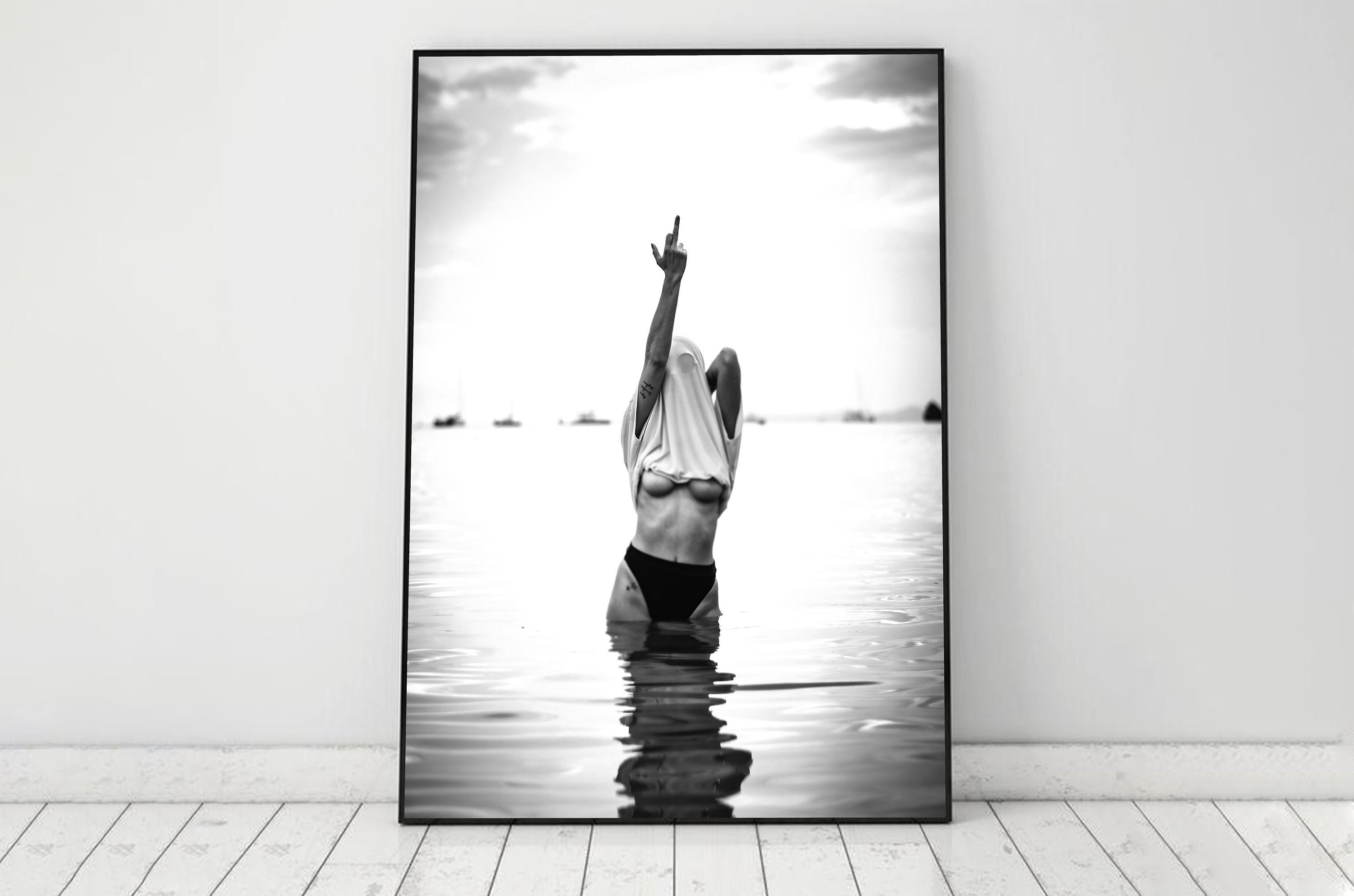 Woman Middle Finger Print, Feminist Poster, Printable Wall Art, Teen ...