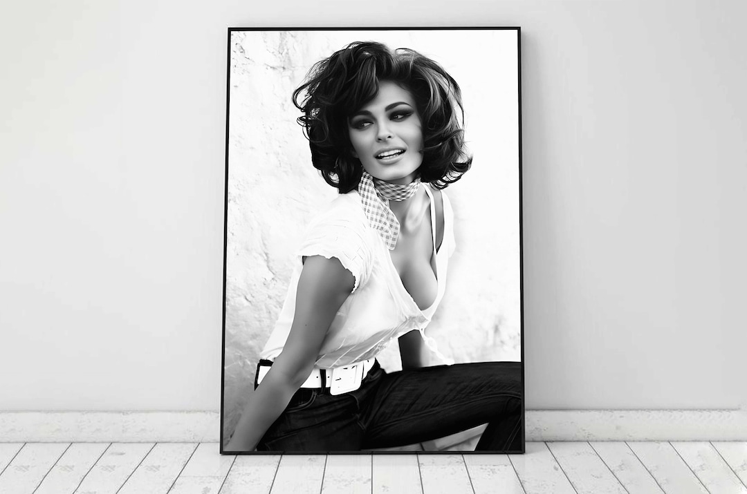 Sophia Loren Poster, Black and White, Vintage Photography, Fashion ...