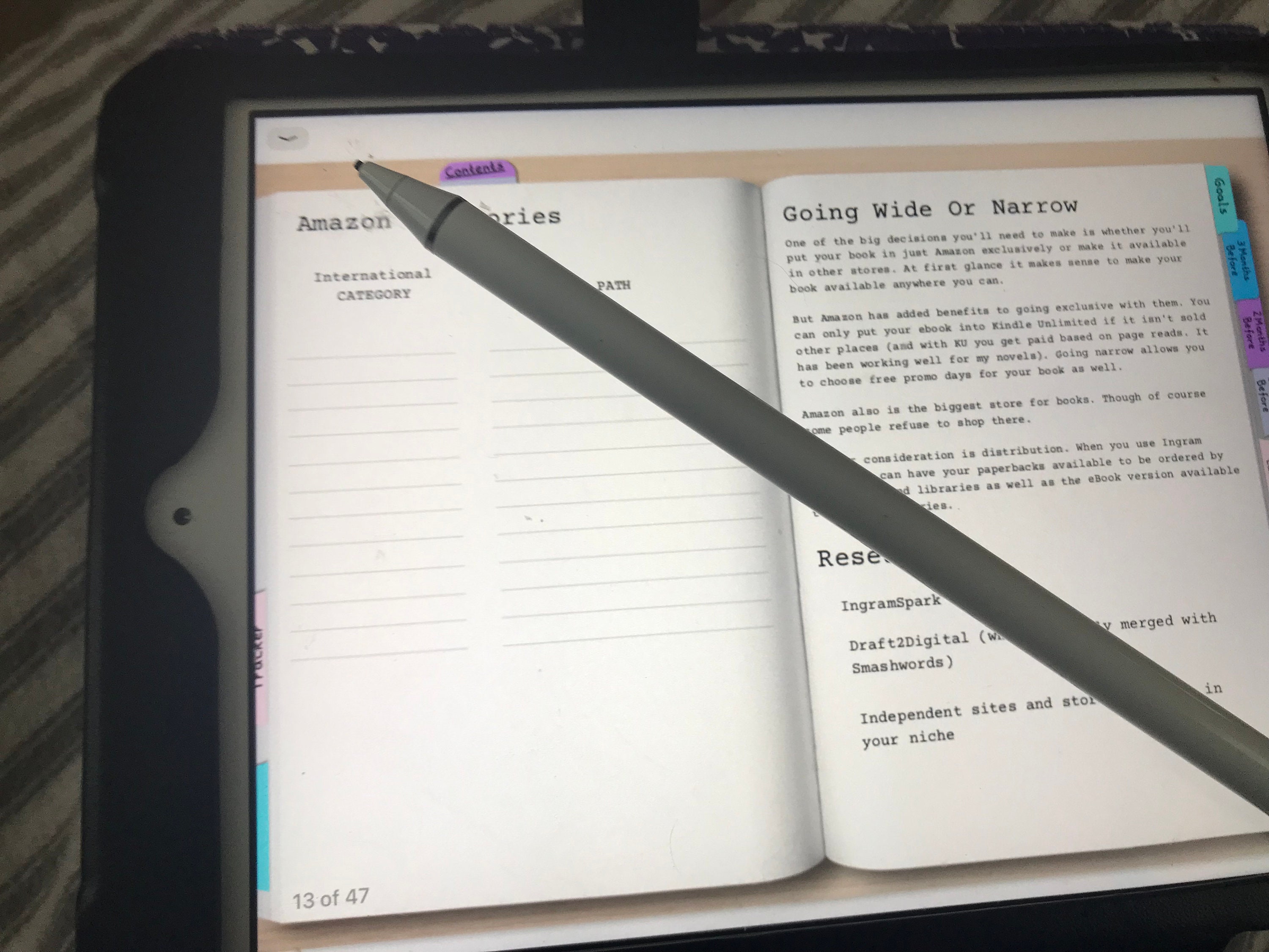 Book Launch Digital Planner for Authors UNDATED for Goodnotes ...