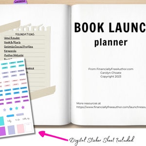 Book Launch Digital Planner for Authors [UNDATED] for Goodnotes ...