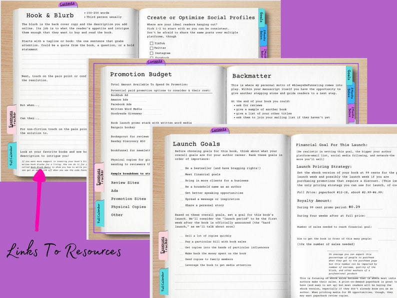 Book Launch Digital Planner for Authors [UNDATED] for Goodnotes ...