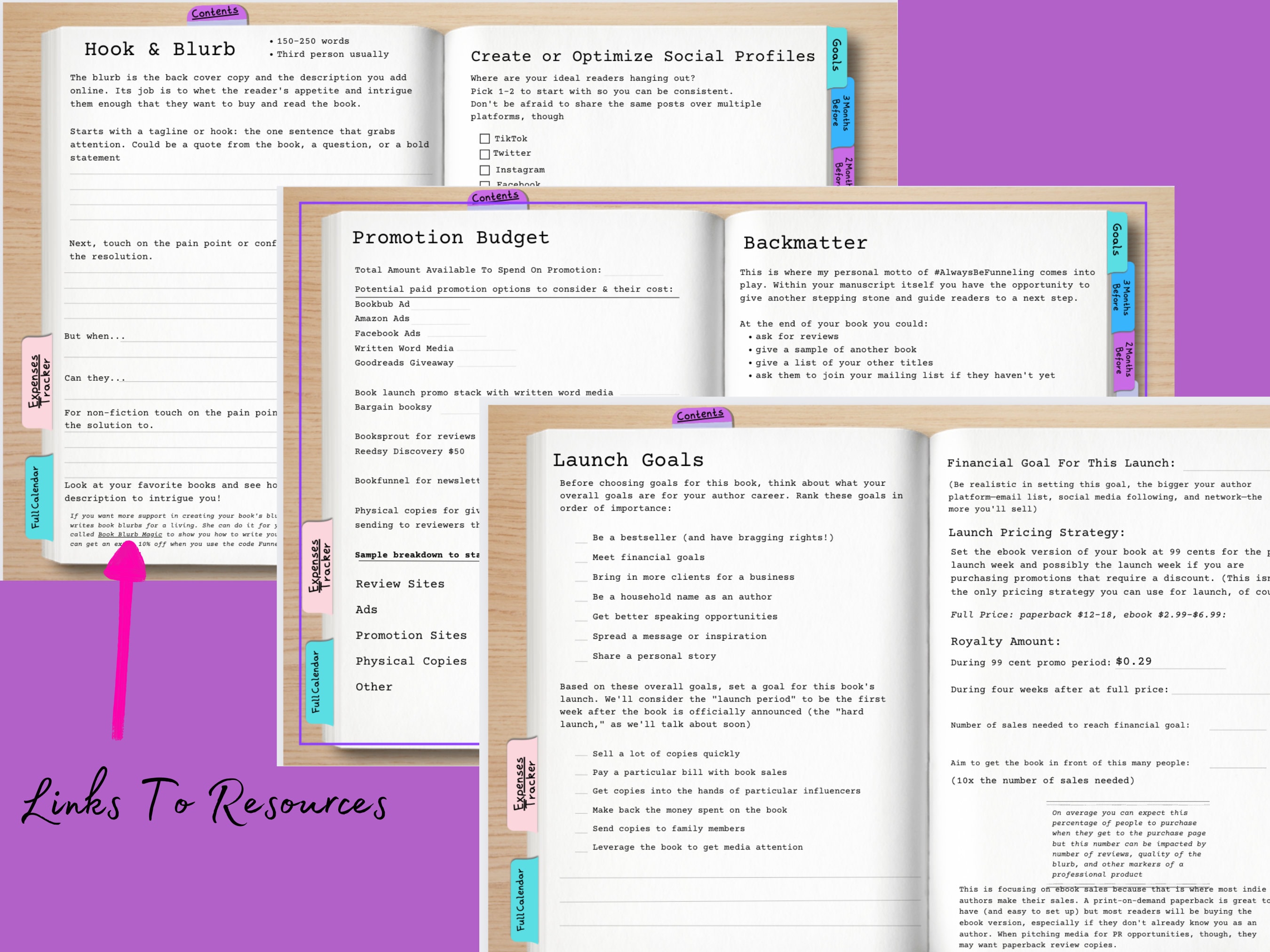 Book Launch Digital Planner for Authors UNDATED for Goodnotes ...