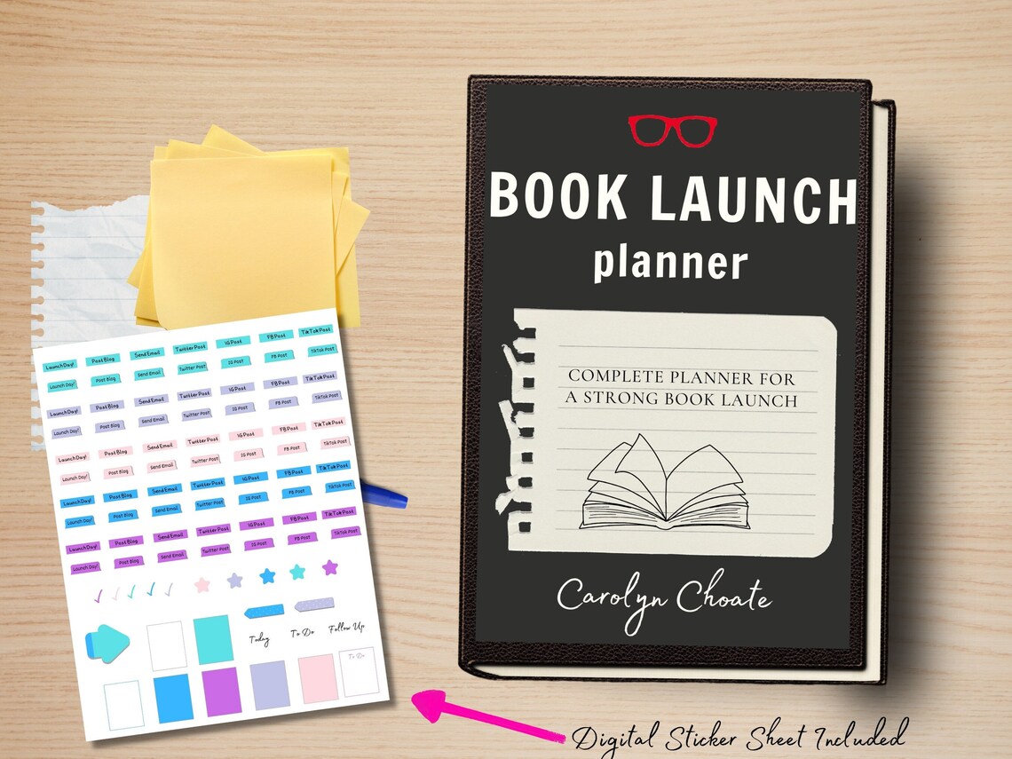 Book Launch Digital Planner for Authors UNDATED for Goodnotes ...