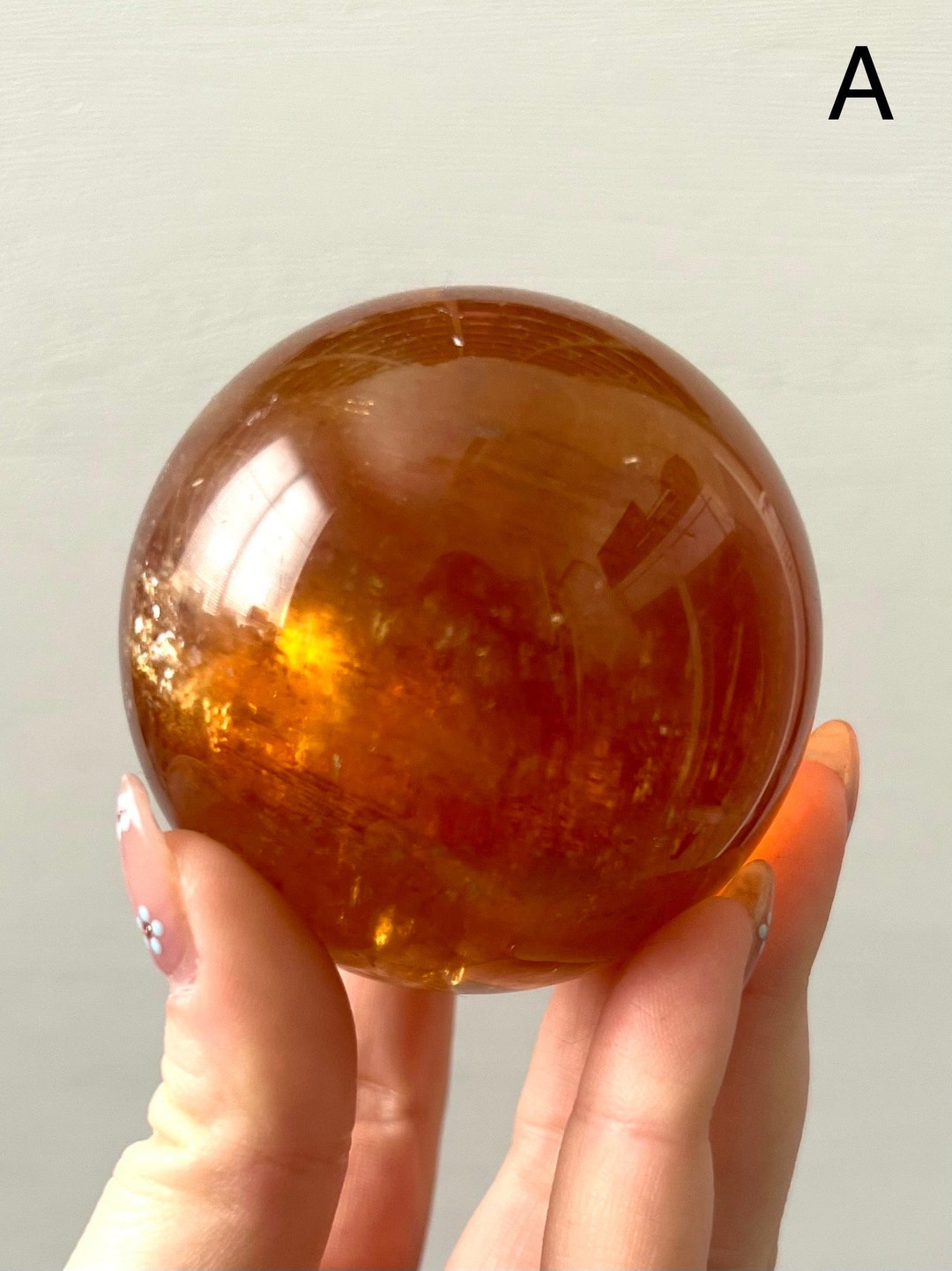 GEMMY Honey Optical Calcite Spheres You Choose Genuine Natural Crystal ...