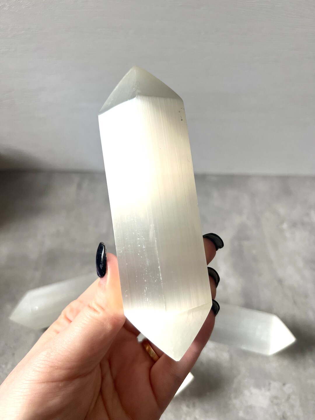 LARGE Satin Spar DT Points | Selenite Points | Natural Genuine Crystal ...