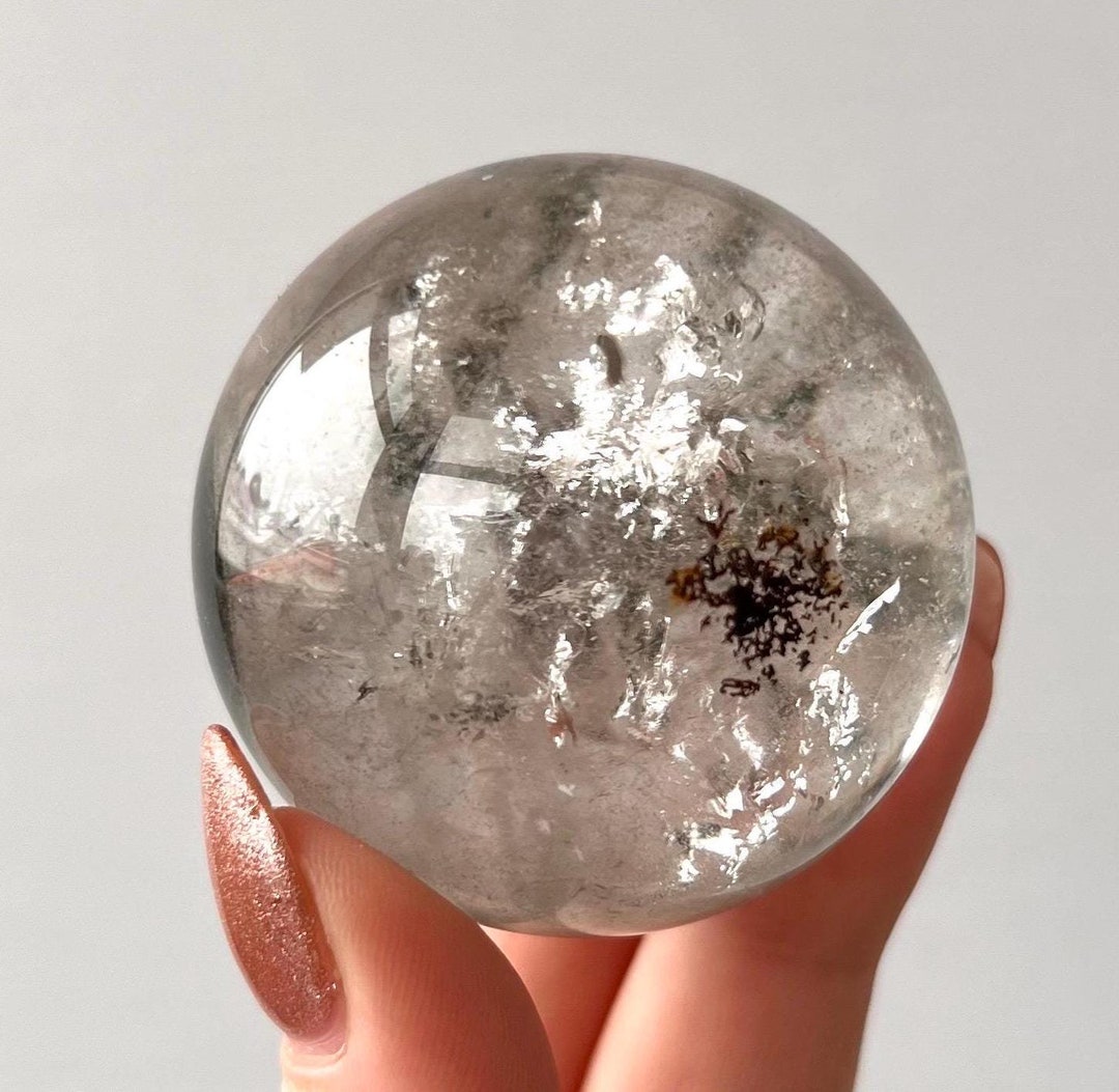 LODOLITE Garden Quartz Sphere 190g | Natural Genuine Crystal | Hand ...