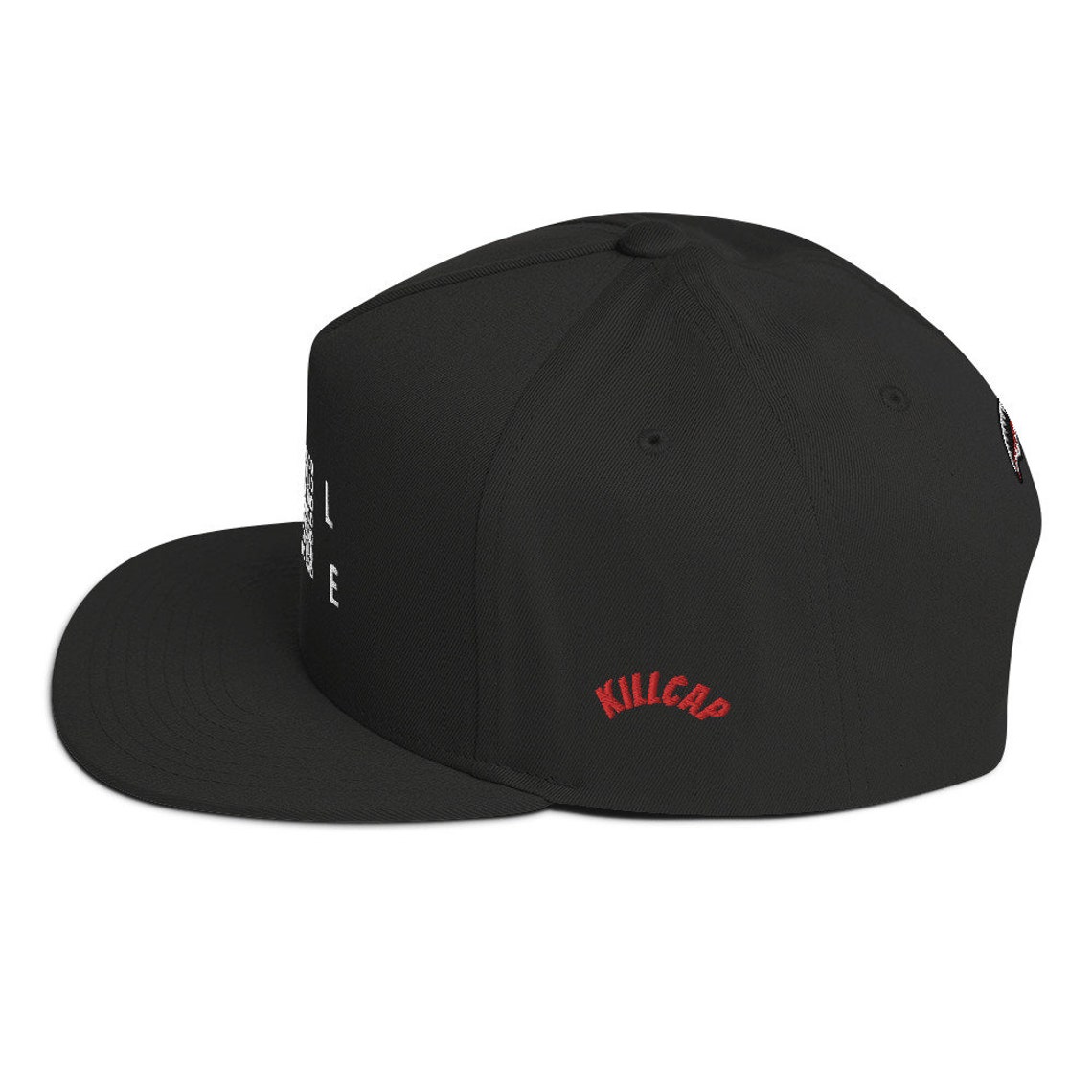 KILLCAP™ Pro Gaming Flat Bill Snapback Hat Killcode™ Logo/shark Mouth Back - Etsy