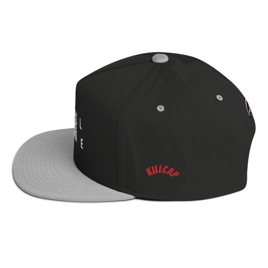 KILLCAP™ Pro Gaming Flat Bill Snapback Hat Killcode™ Logo/shark Mouth ...