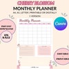 Digital Spring Cherry Blossom Planner, Daily, Weekly, Monthly Planner ...