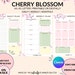 Digital Spring Cherry Blossom Planner, Daily, Weekly, Monthly Planner ...
