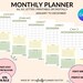 Digital Spring Cherry Blossom Planner, Daily, Weekly, Monthly Planner ...