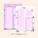 Hourly Daily Printable Violet Planner, Undated Daily to Do List, Hourly ...