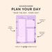 Hourly Daily Printable Violet Planner, Undated Daily to Do List, Hourly ...