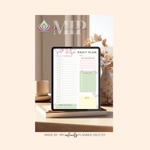 Digital Spring Cherry Blossom Planner, Daily, Weekly, Monthly Planner ...