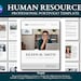 HR Professional Portfolio Template, Human Resources Portfolio, HR ...