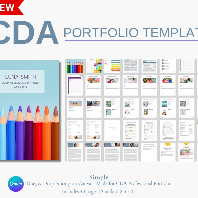 Preschool Portfolio Sheets - Etsy