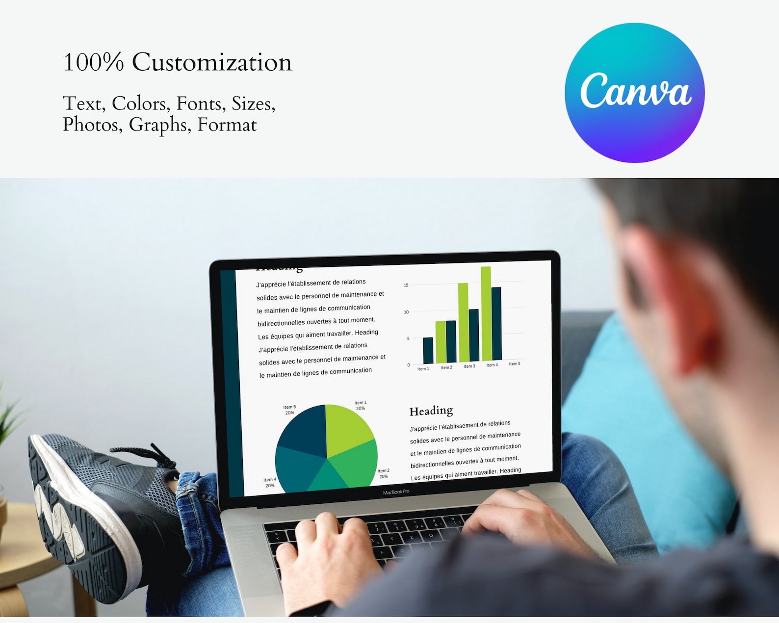 Executive Portfolio Template Canva, Professional Resume and Cover ...