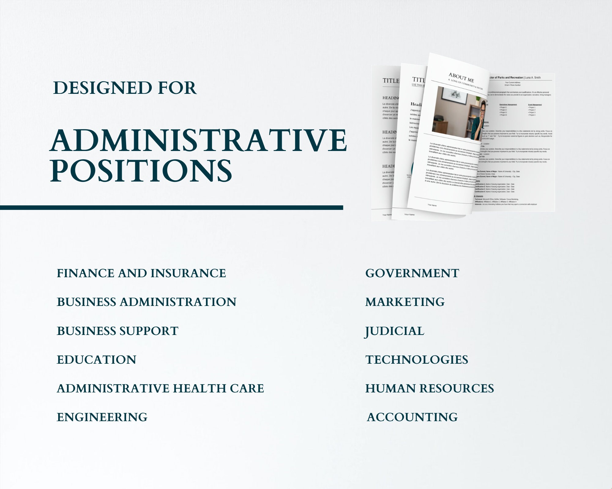 Professional Portfolio Template, Professional Resume, Professional ...
