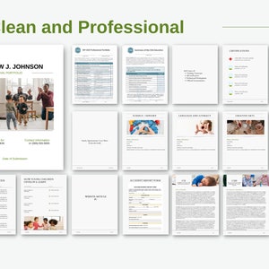CDA Professional Portfolio Template, Canva Portfolio Template ...