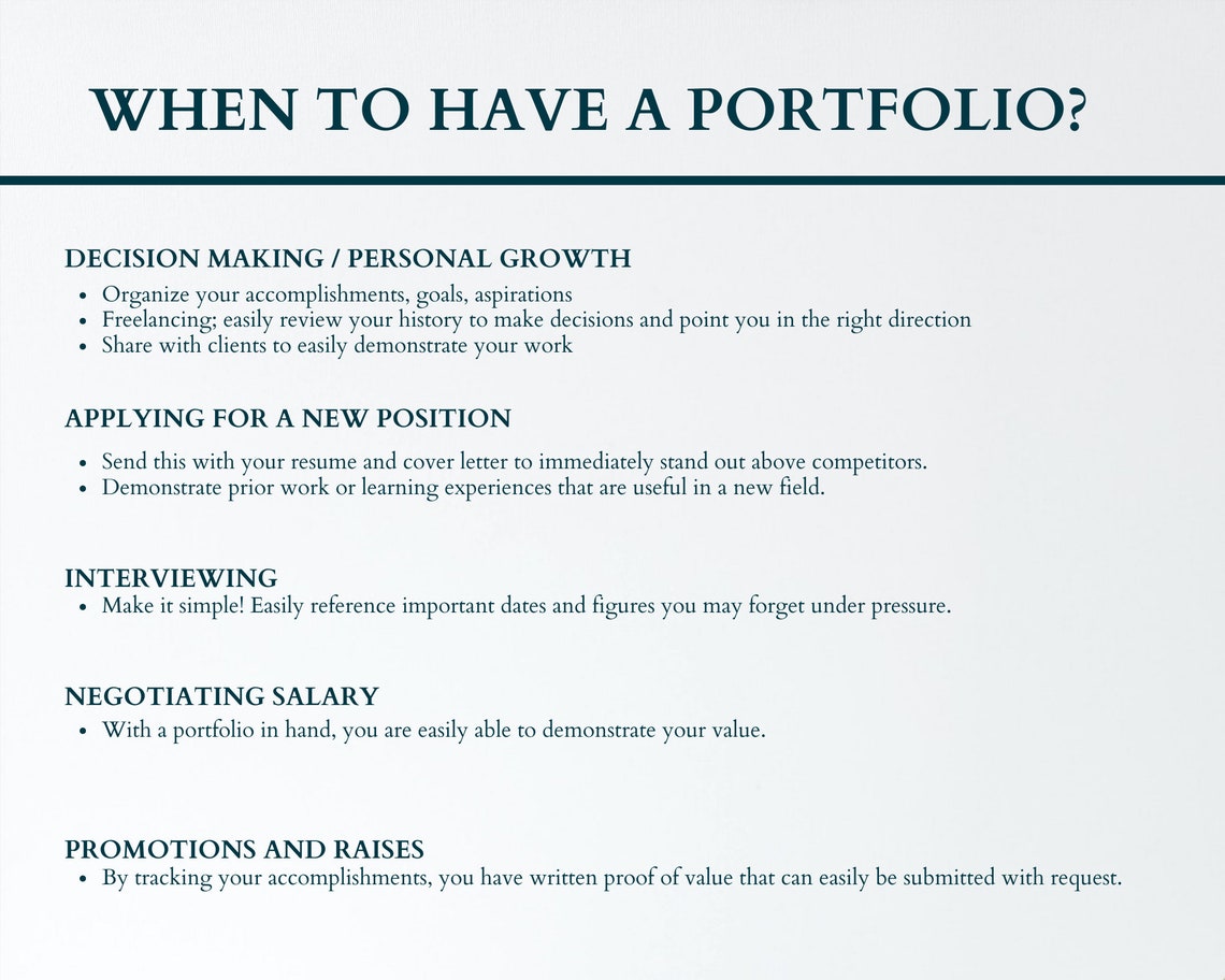 Professional Portfolio Template, Professional Resume, Professional ...