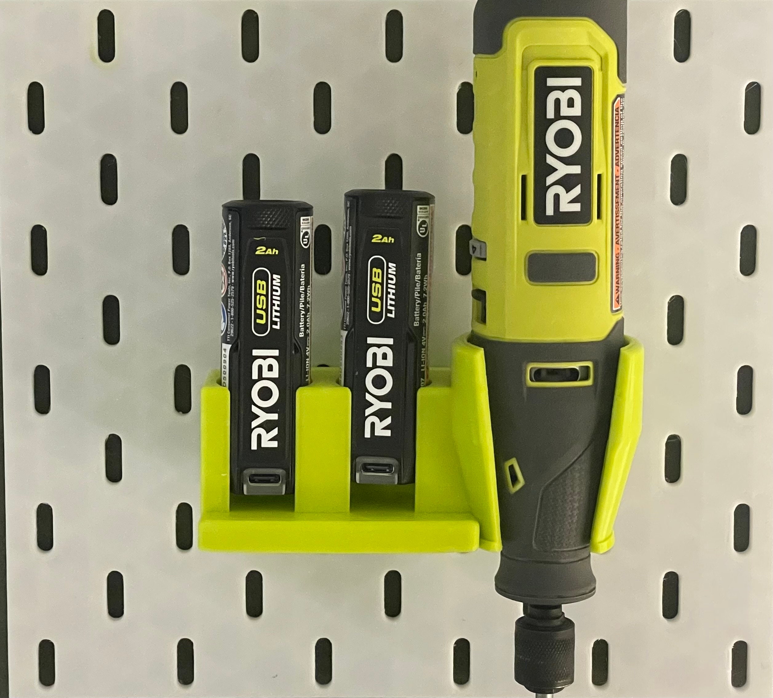 For Ryobi Rotary Tool 4V USB Lithium Tool Mount for LINK, Pegboard ...