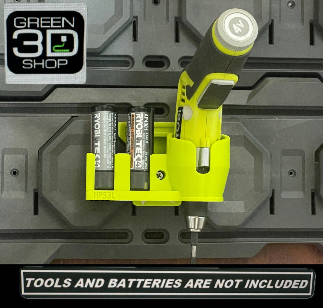 Ryobi Tek4 Screwdriver 4V HP53L HP53LK and Battery- Link, Ikea Skadis ...