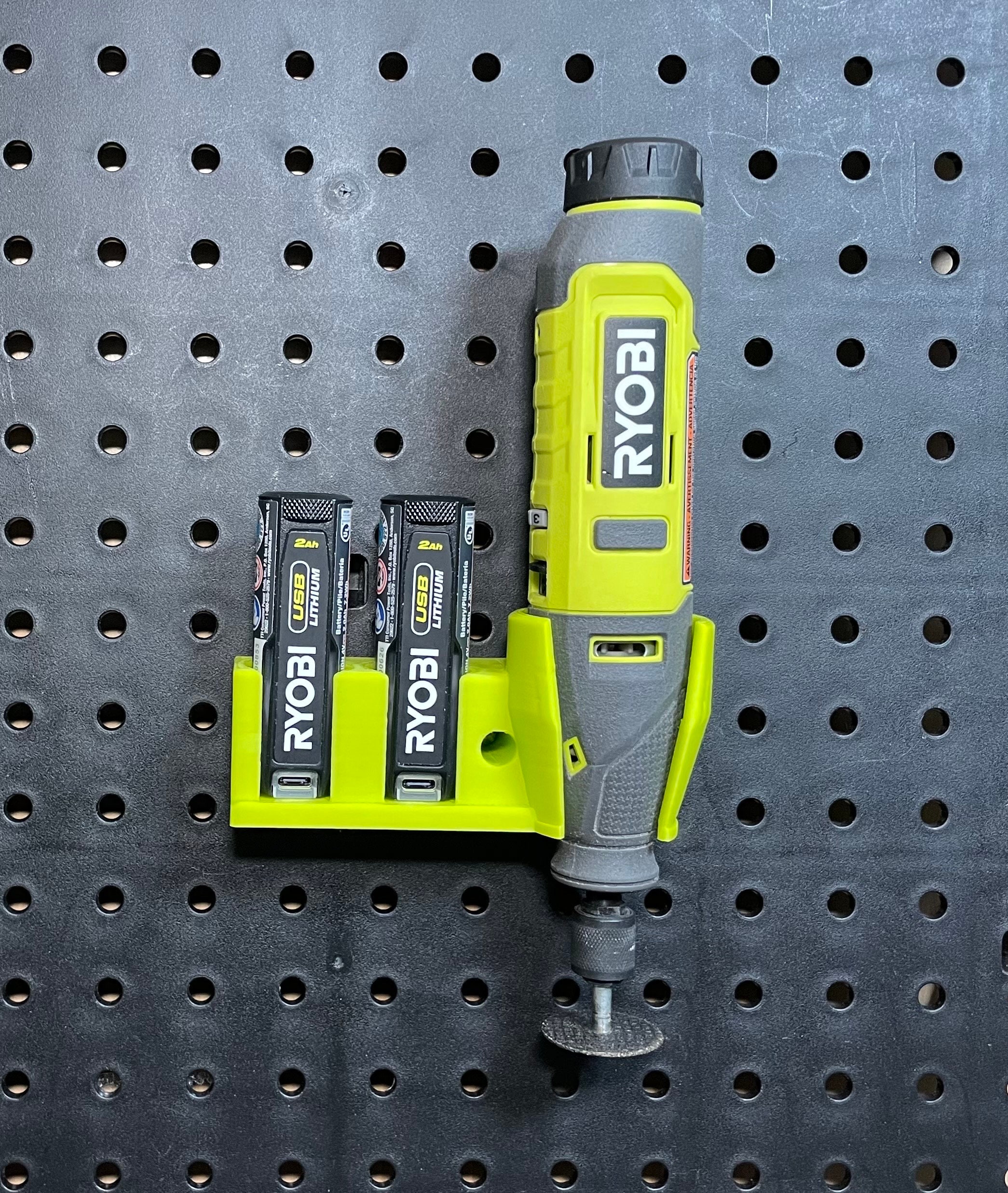For Ryobi Rotary Tool 4V USB Lithium Tool Mount for LINK, Pegboard ...