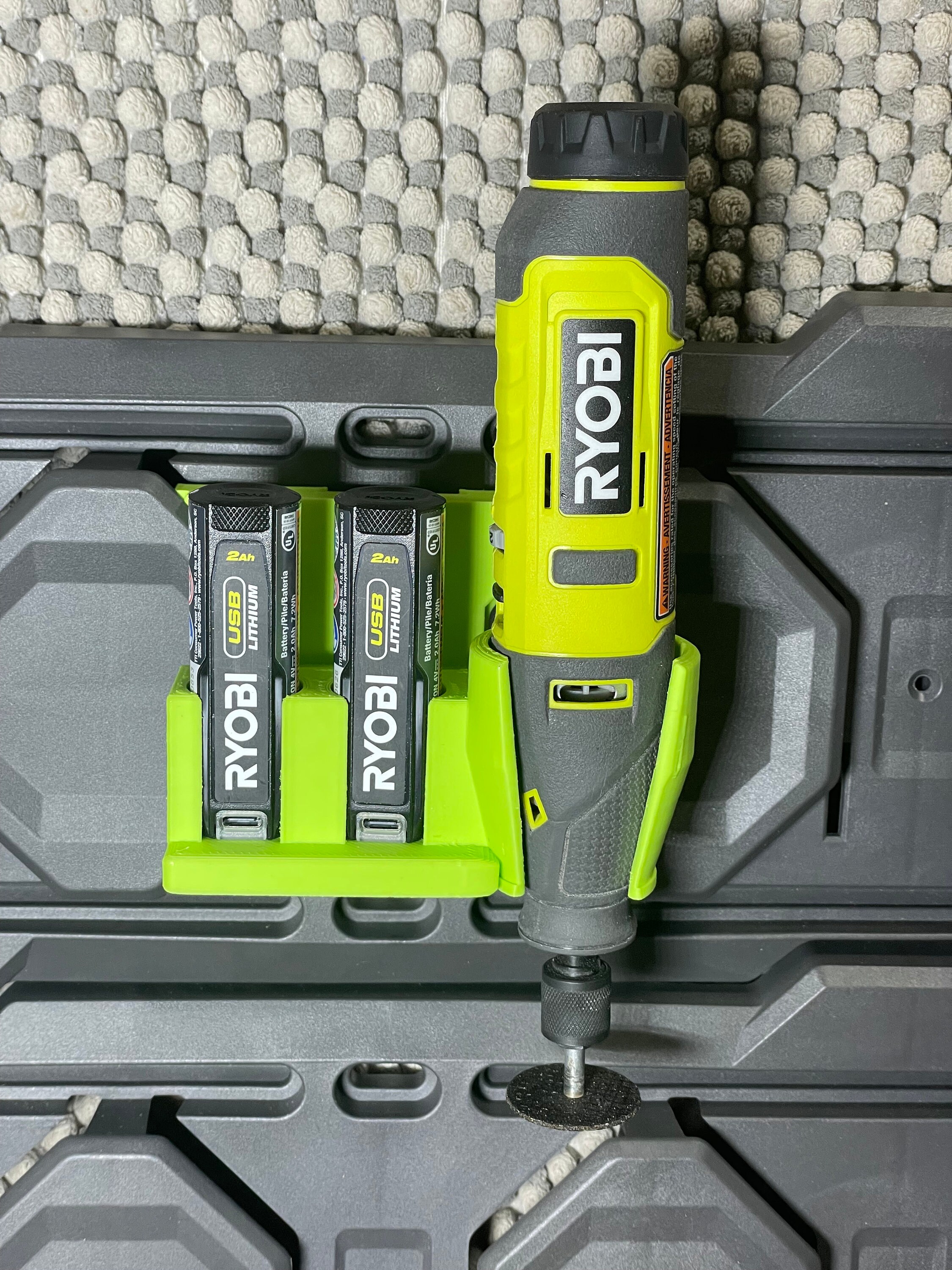 For Ryobi Rotary Tool 4V USB Lithium Tool Mount for LINK, Pegboard ...