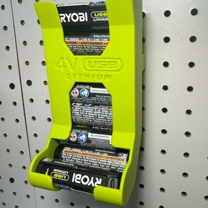 Ryobi 4V USB Lithium Battery Dispenser Mount for LINK, Wall , Ikea ...
