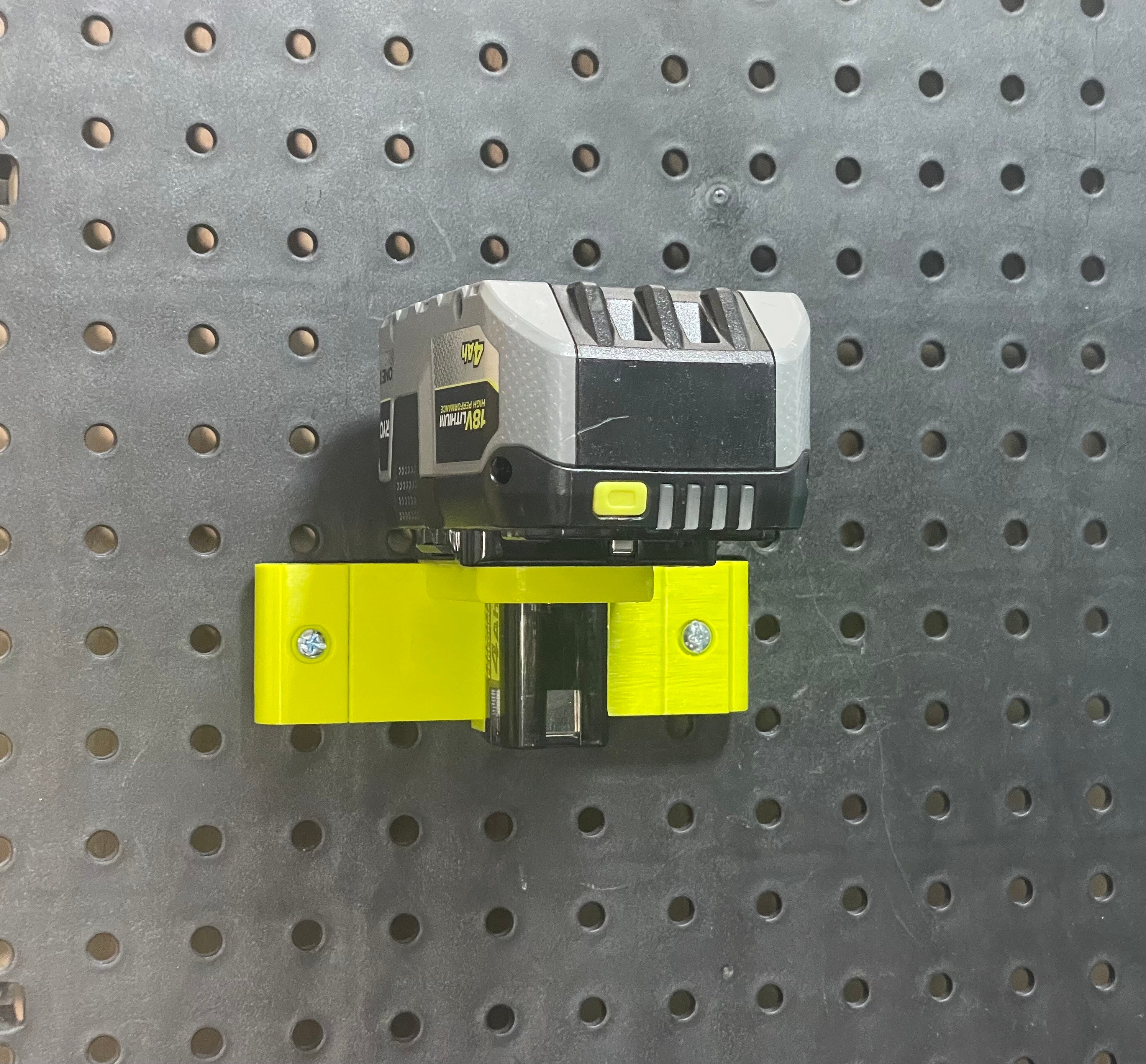 Modular RYOBI 18V Battery Mounts for Wall and Pegboard - Etsy