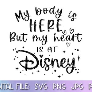 Heart at Disneyland Disneyworld SVG PNG JPG Shirt Cut File Digital ...