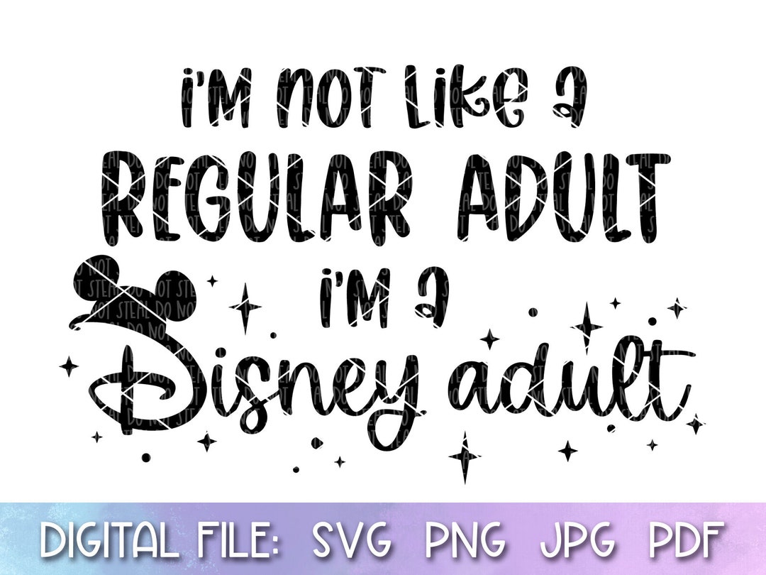 Disneyland Adult Shirt SVG PNG JPG Digital Download Printable Design ...
