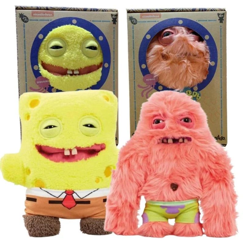 Fuggler Spongebob Squarepants Patrick Star Series Plush Toys - Etsy