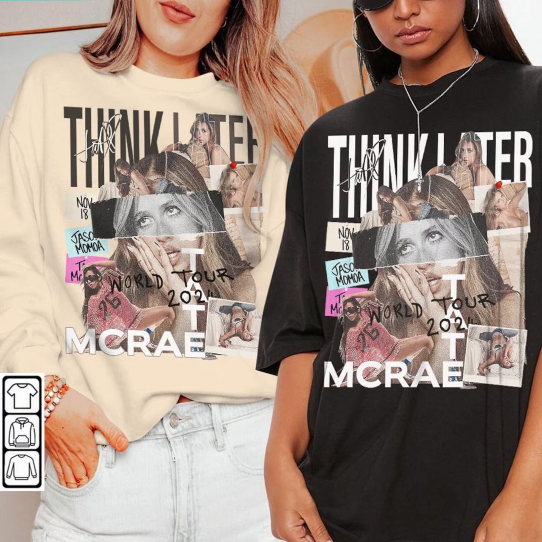 Tate Mcrae the Think Later World Tour 2024 Tour Shirt Tate - Etsy
