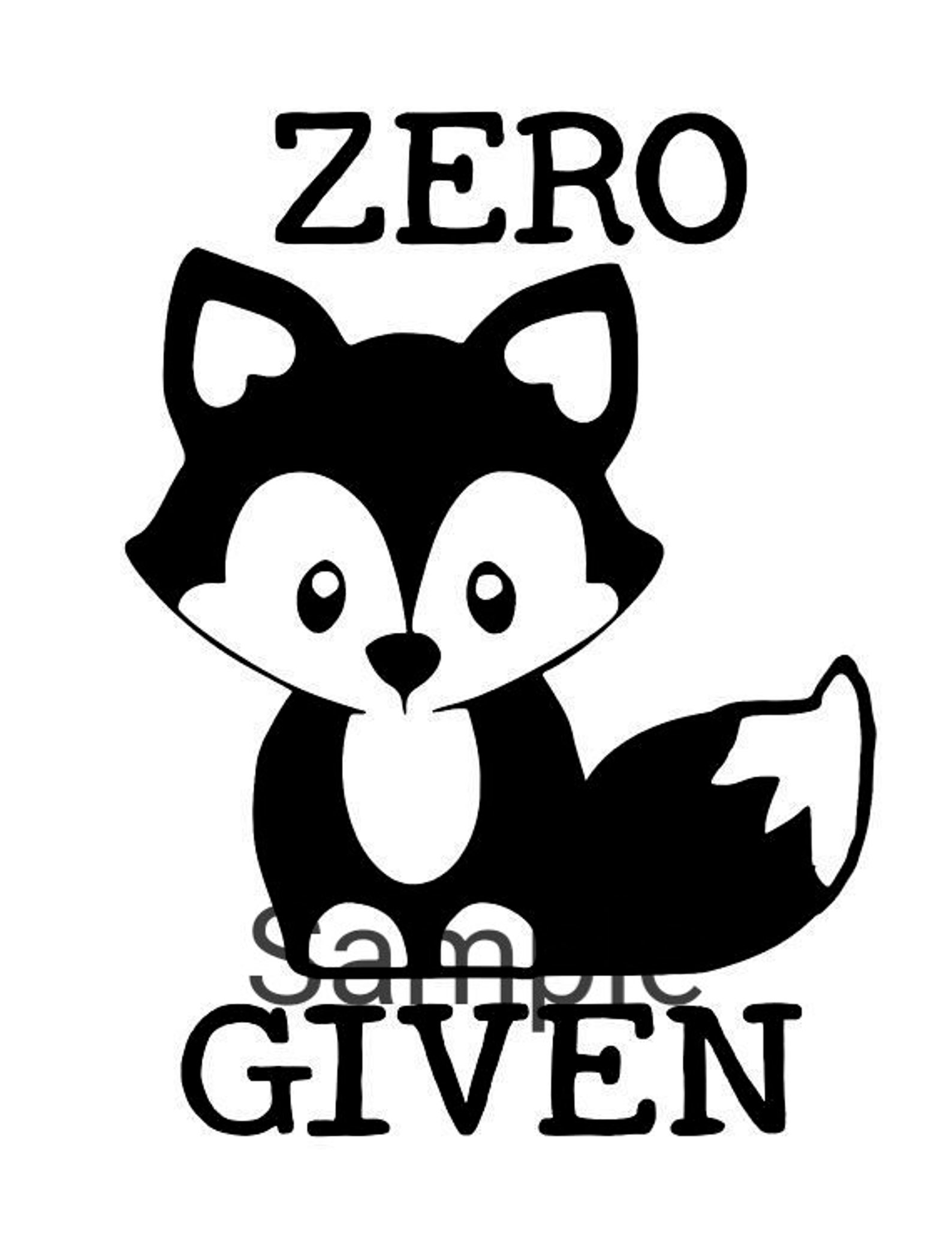 Zero Fox Given Svg Jpg Dxf and Png - Etsy