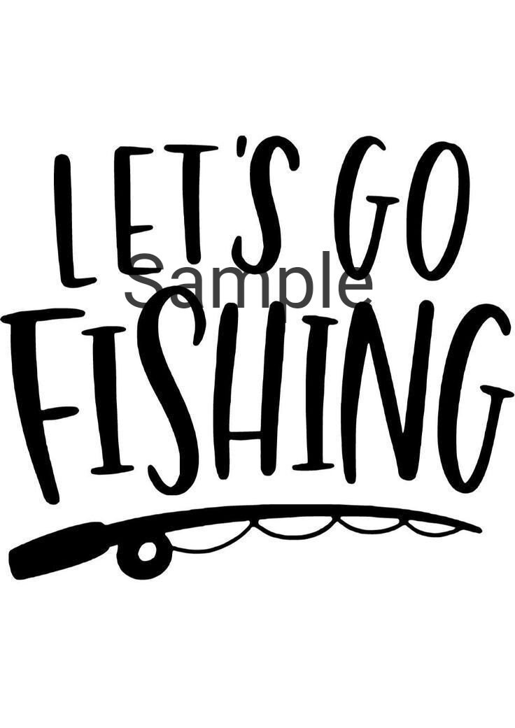 Let's Go Fishing Svg, Jpg, Dxf and Png - Etsy