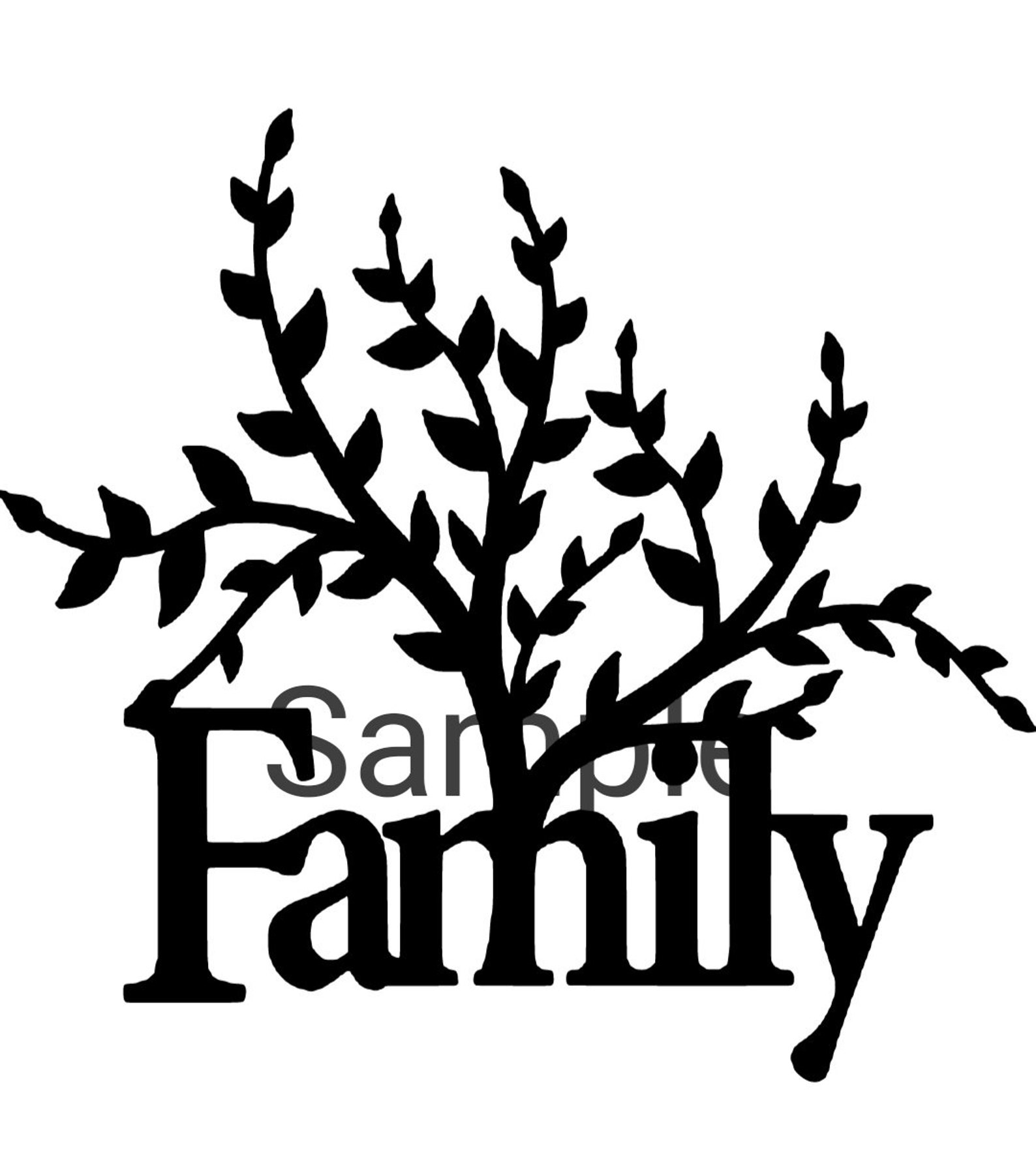 Family Tree Svg, Jpg, Dxf and Png - Etsy