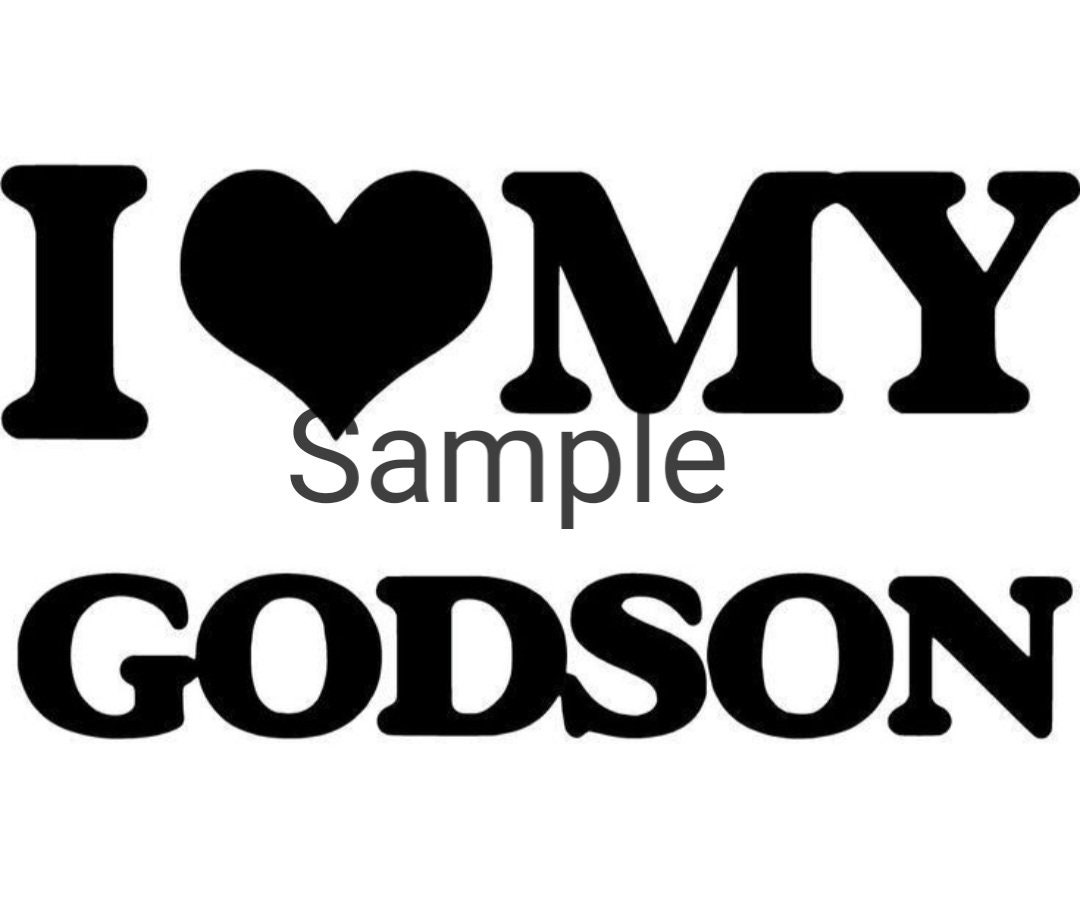 I Love My Godson Svg, Jpg, Dxf and Png - Etsy