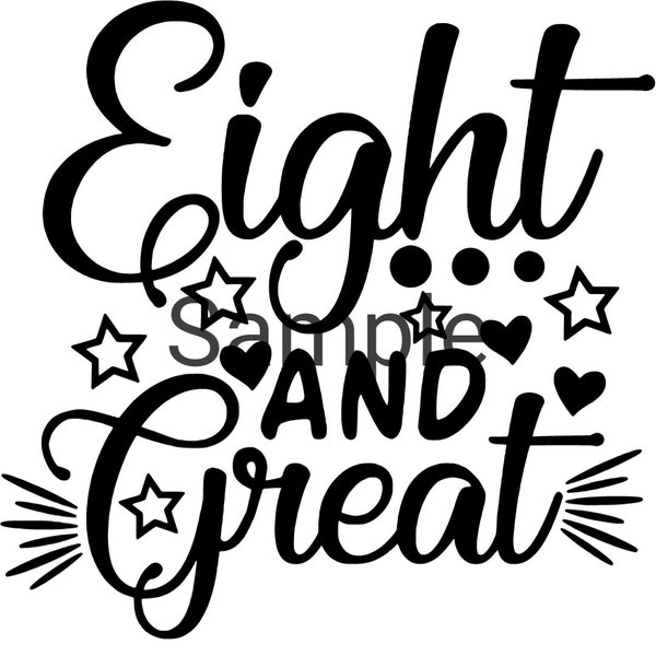 It is Great to Be 8 - Etsy