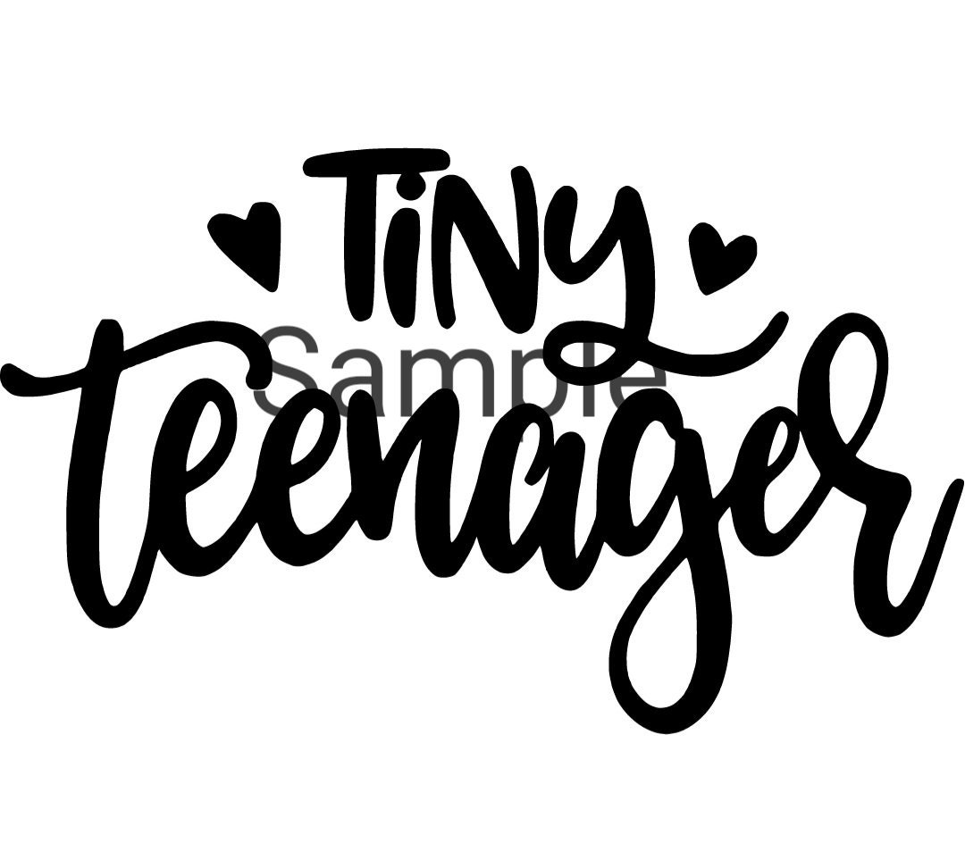 Tiny Teenager Svg, Jpg, Dxf and Png - Etsy