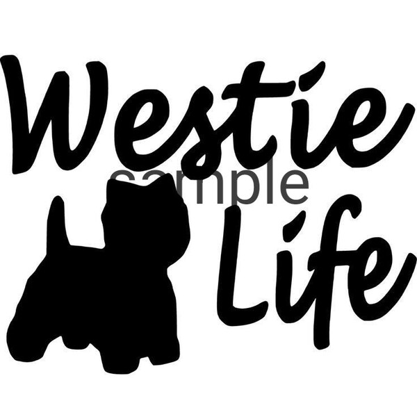 Westie Dxf - Etsy
