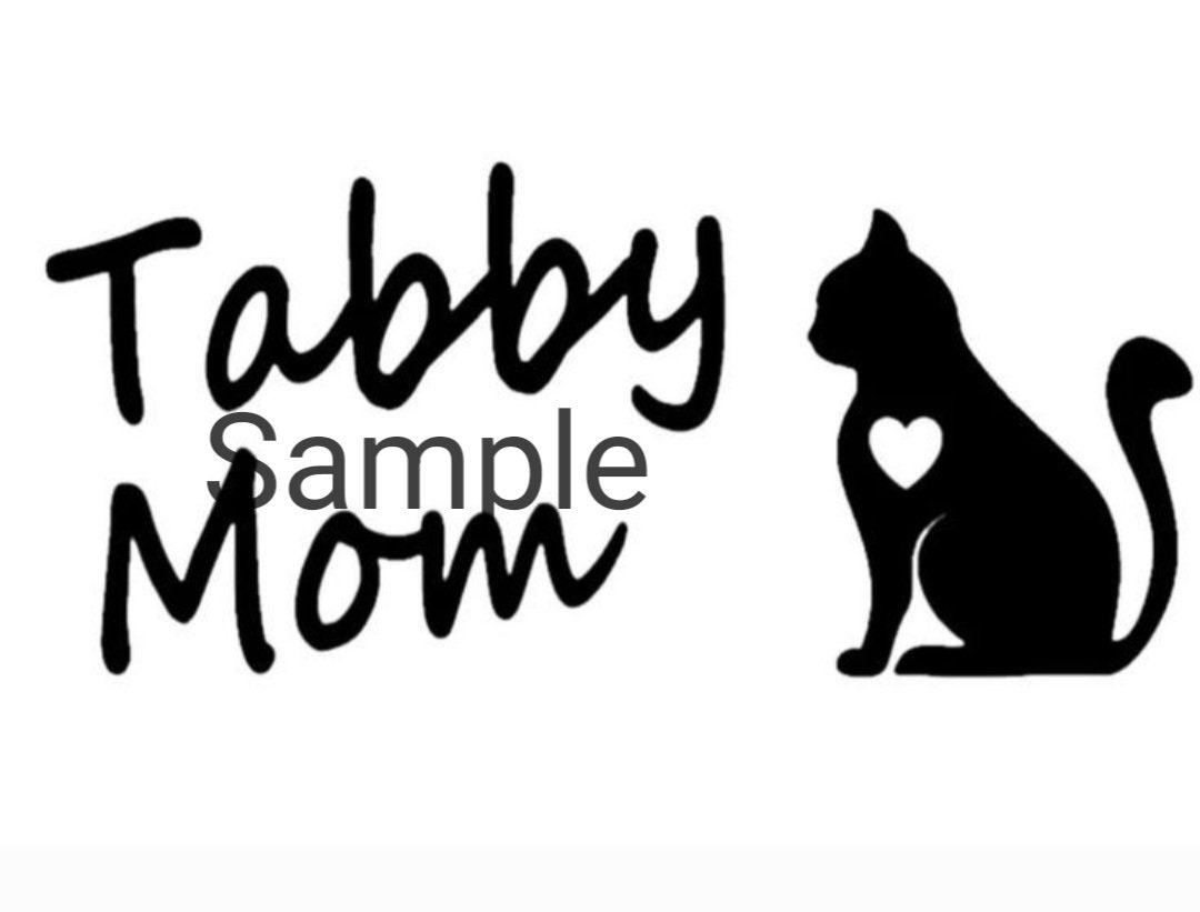 Tabby Mom Svg Jpg Dxf and Png - Etsy