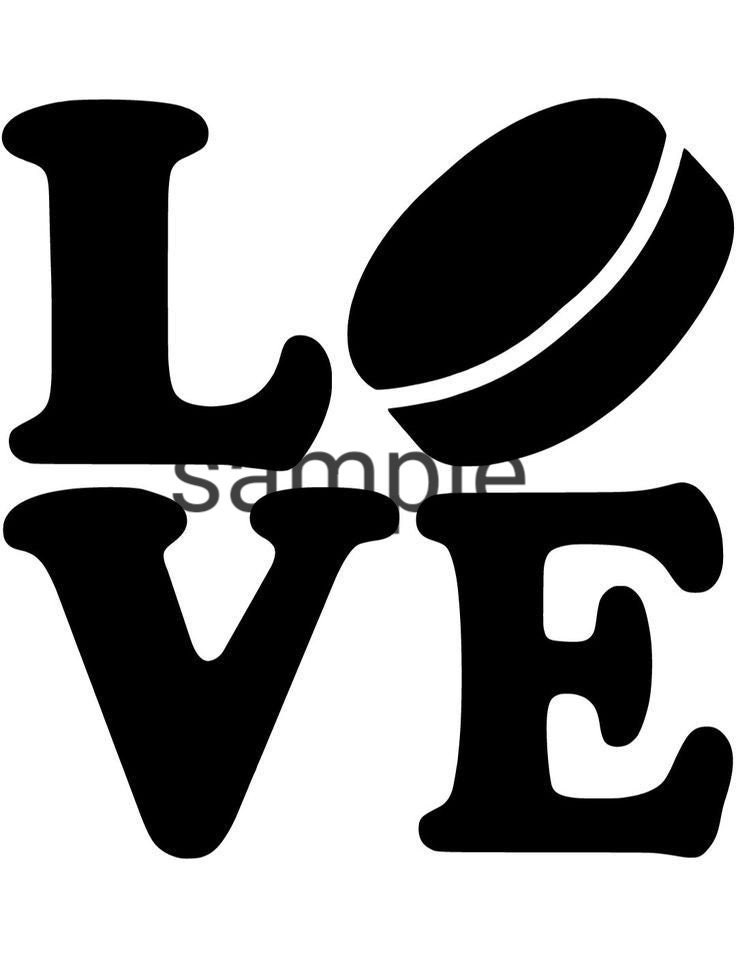 Hockey Love Svg, Jpg, Dxf and Png - Etsy